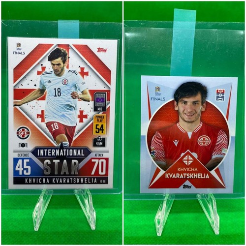 Khvicha Kvaratskhelia ROOKIE CARD 2022 + STICKERS N. 67 Road to Finals ...