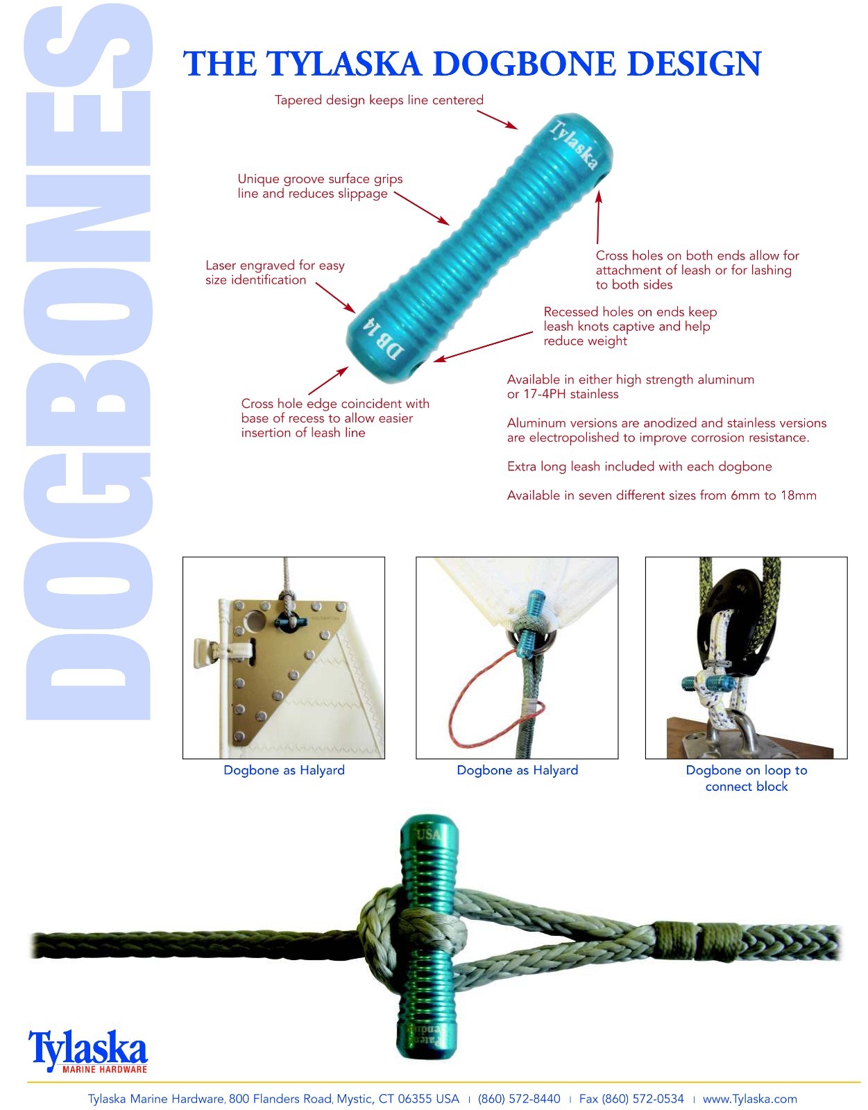 Tylaska DB10 stainless steel dogbone direct from Tylaska Marine | eBay