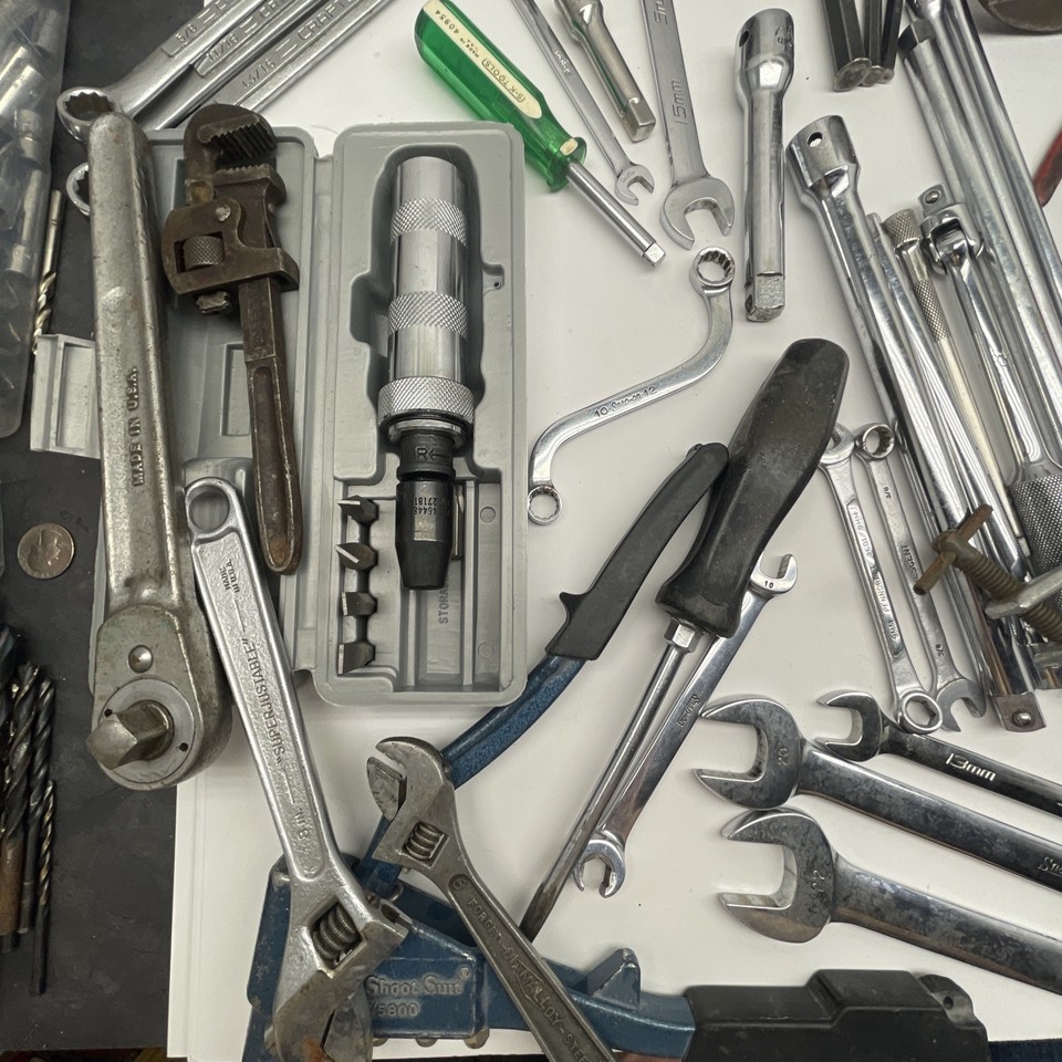 Massive Mechanic Tool Lot Snap-on Mac Marco Craftsman Ratchets Wrenches ...