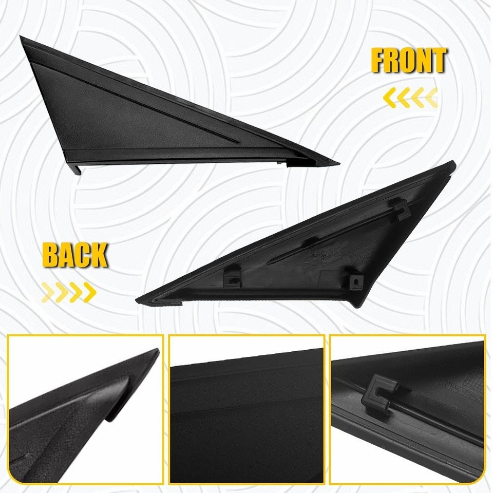 Car Right Left Side Mirror Corner Triangle Molding Fender for Ford ...