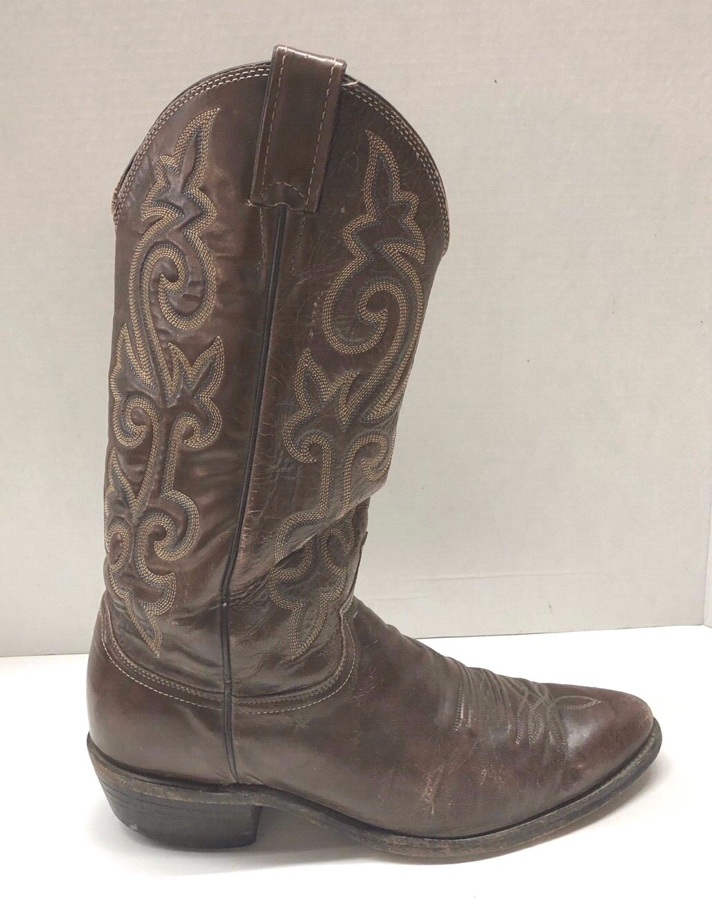 Mens Justin Western Cowboy riding Boots Size 9.5 D St… - Gem
