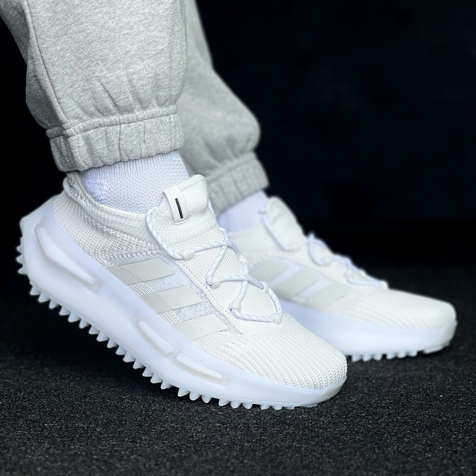 Adidas NMD S1 Men’s Sneaker Running Shoe White Athletic White Trainers ...