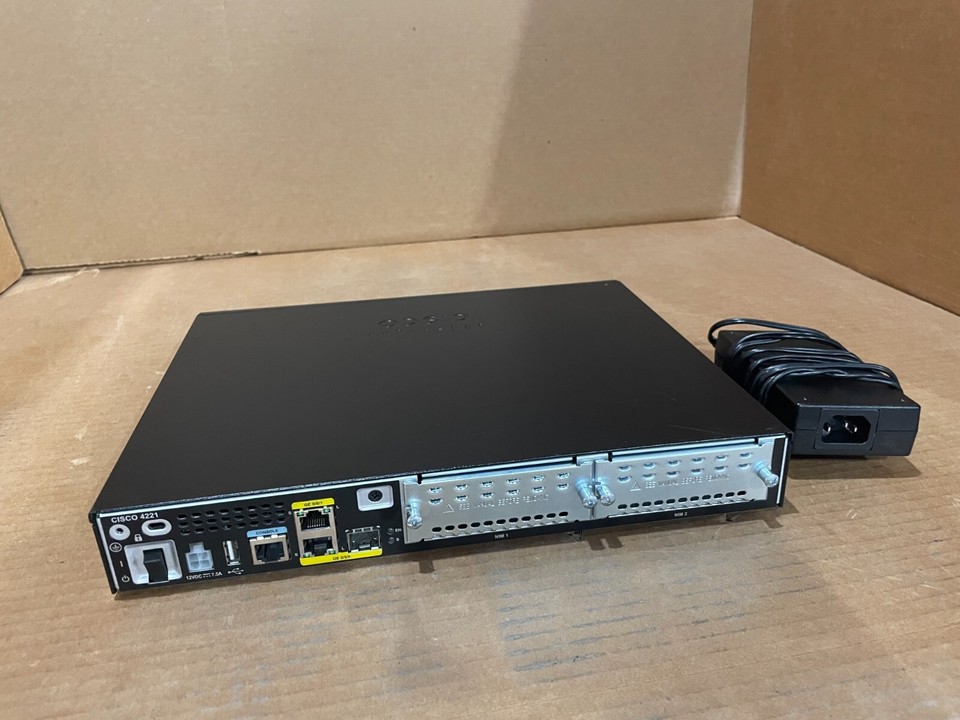 Cisco ISR4221-SEC/K9 Gigabit 2-Port Integrated Services Router w/ PSU ...