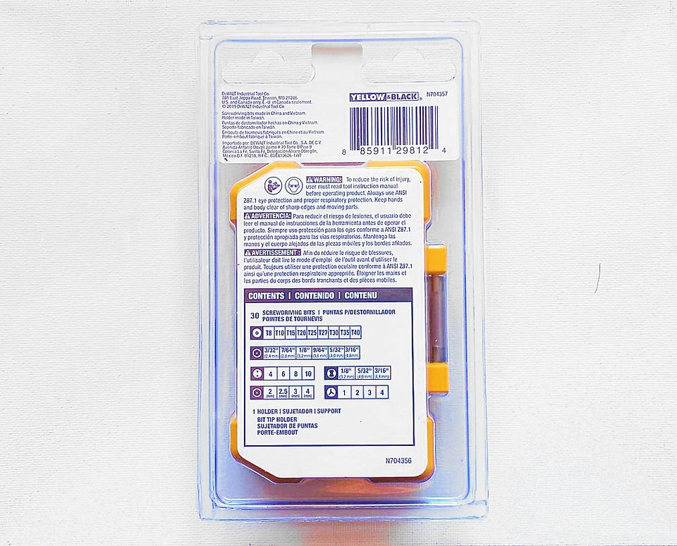 DEWALT Screwdriver Set, Security, 31-Piece - DWAX200 | eBay