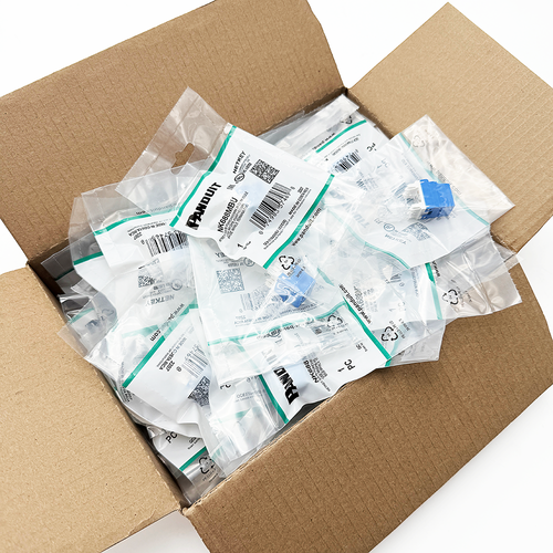 New Panduit NetKey NK688MBU Cat6 Keystone Jack Blue Module (Box of 50 ...
