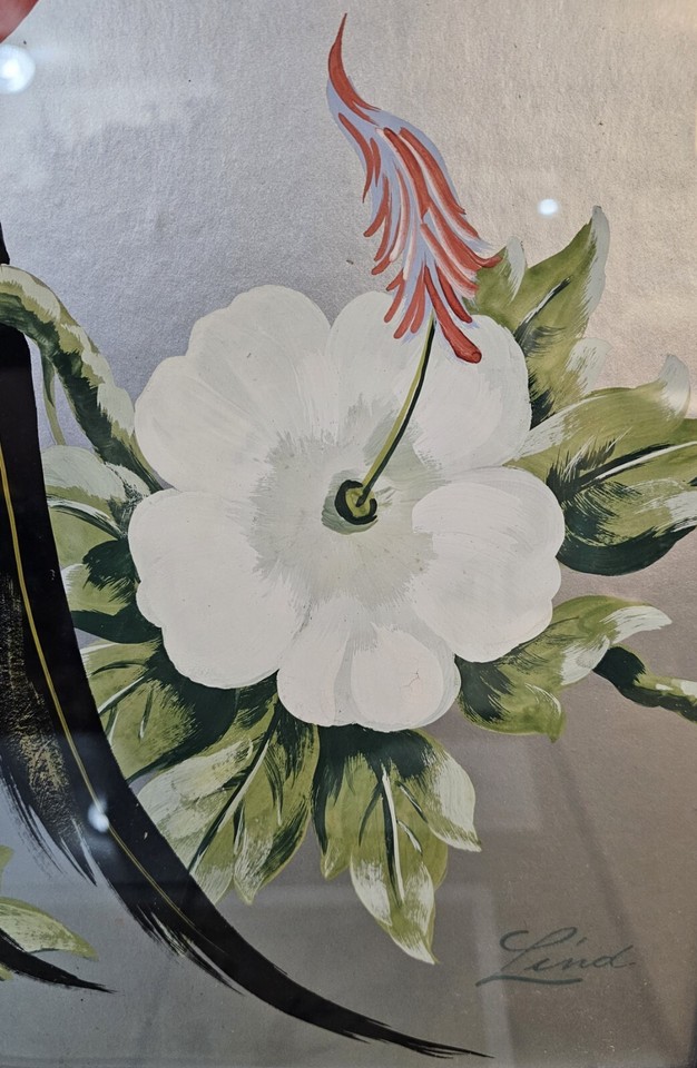 RARE Vintage 1950s Cock Of The Rock Original Painting Silverboard ...