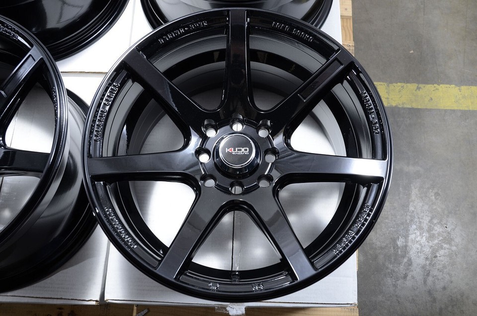 15x8 Black Wheels Rims Fit Aveo Cobalt Spark Accord Civic Prelude ...