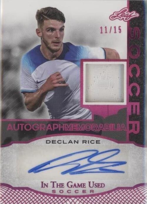 2024 Leaf in the Game Used Sports - Soccer Autograph Memorabilia Declan ...