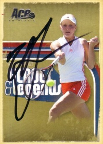 Anna Chakvetadze autographed signed autograph 2006 Ace Authentic tennis ...