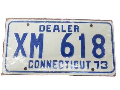 Connecticut Dealer License Plate - 1973 | eBay