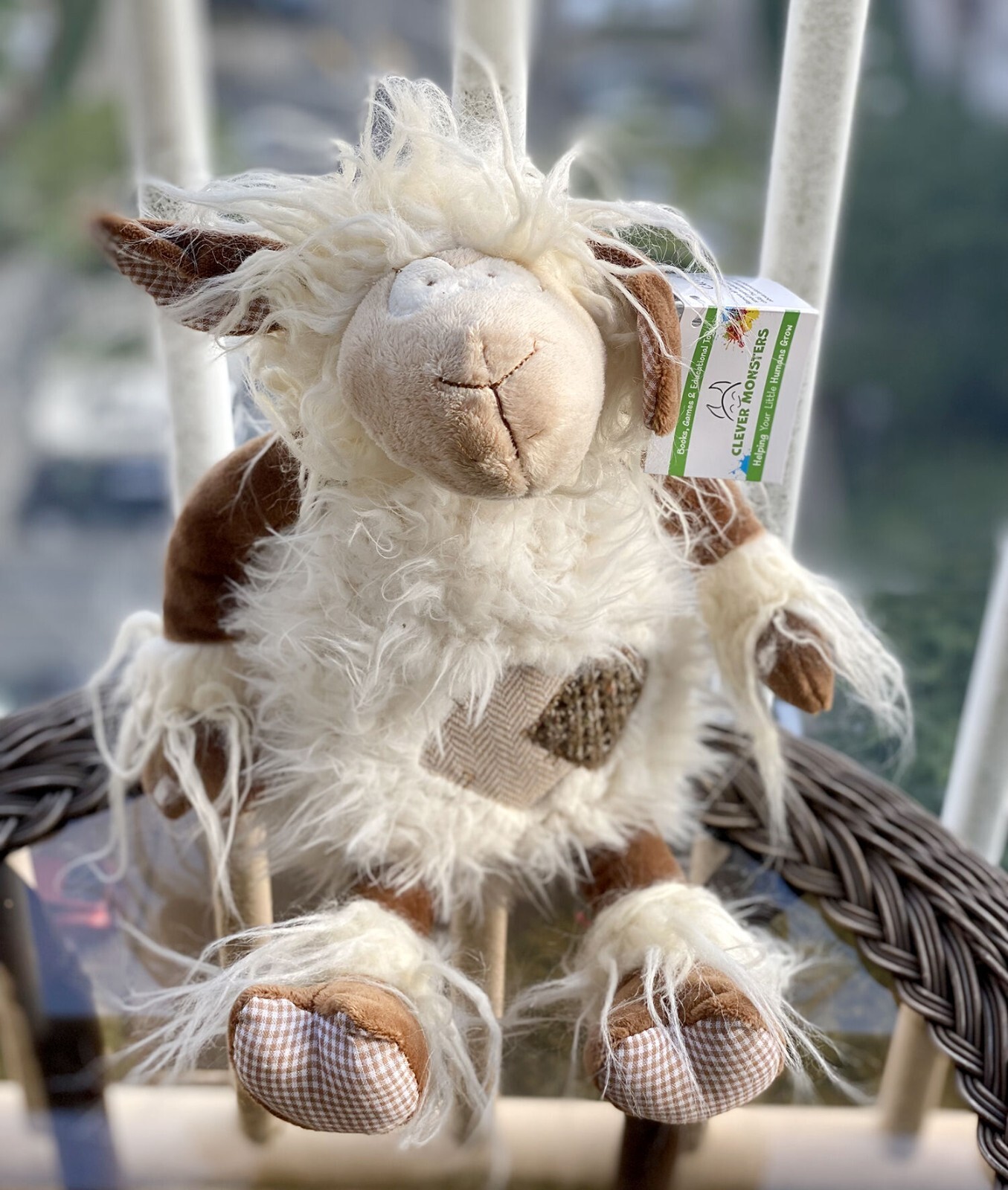 Fluffy Goat Plush Toy Funny Plush Goat Plushie Soft Stuffed Animal Soft ...