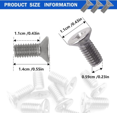 24 Pcs Stainless Steel Brake Disc Rotor Screws, Car Front & Rear ...