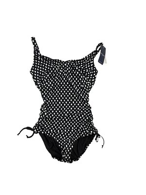 Fantasie BLACK/WHITE Santa Monica Underwire One Piece Swimsuit, US 34H ...