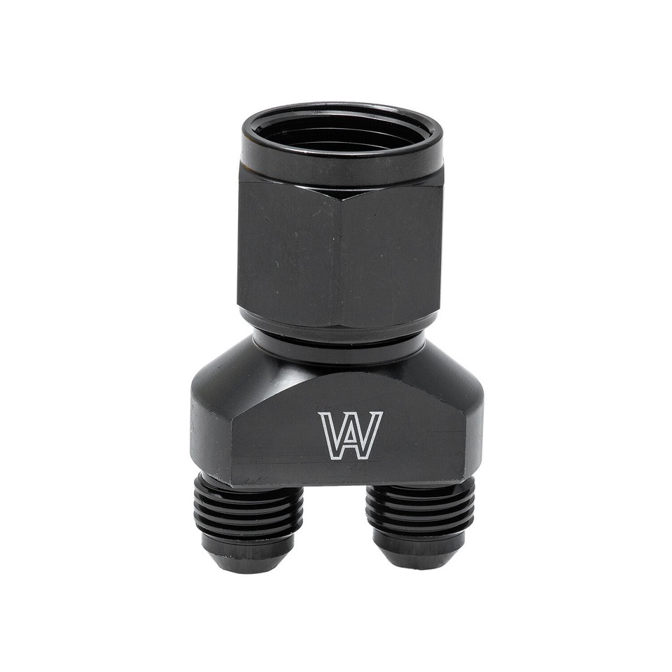 Y Block Fitting Adapter -10AN Female To Parallel Exit Dual -6AN Male | eBay