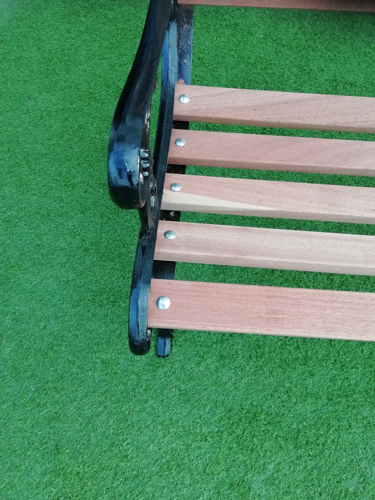 Replacement Sapele Hardwood Garden Bench Slats 1.22m 4 ft x 20mm 35,45 ...