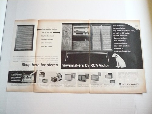 1959 RCA Victor Mark VIII Radio Phonograph Console 2-page Vintage Print ...