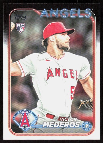 2024 Topps Series 1 #270 Victor Mederos Rookie Los Angeles Angels | eBay