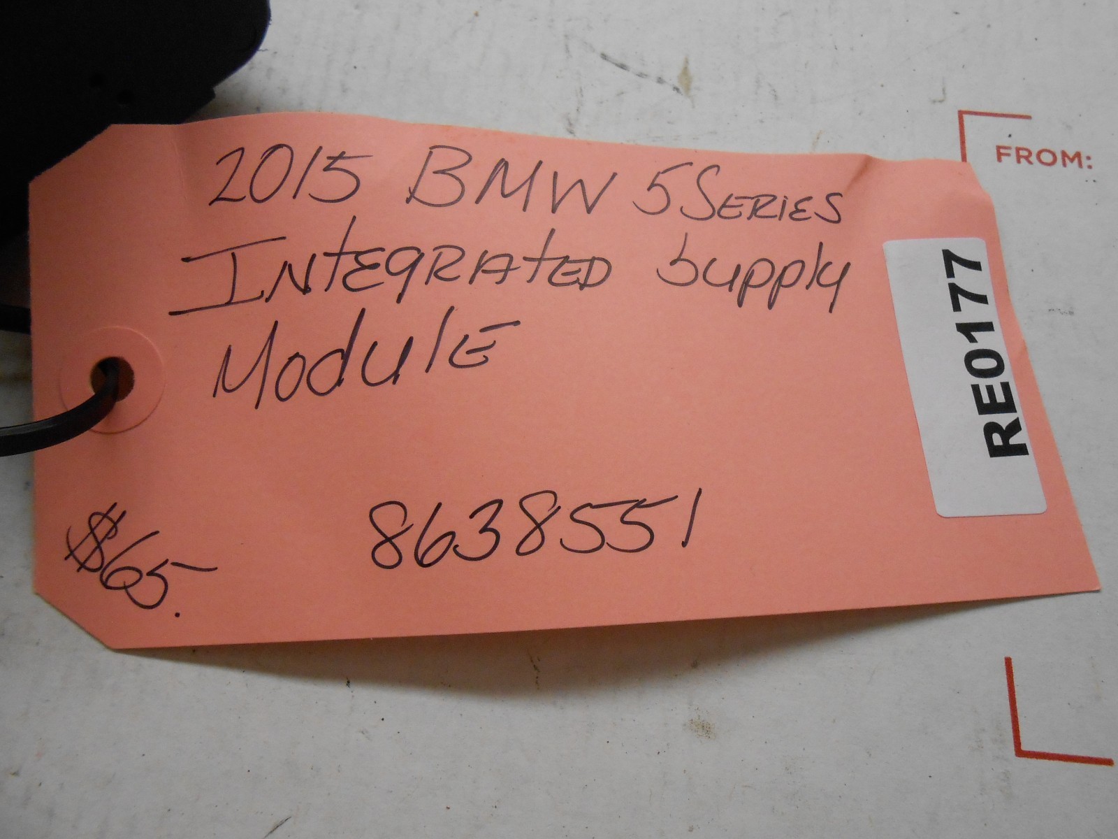 15 BMW 5-series integrated supply module 8638551-185767 RE0177 | eBay