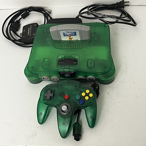 Vintage N64 Funtastic Jungle Translucent Green Nintendo-64 Gaming ...