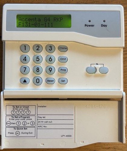 Accenta G4 LED Keypad, Alarm Keypad Accenta / Honeywell / Optima ...