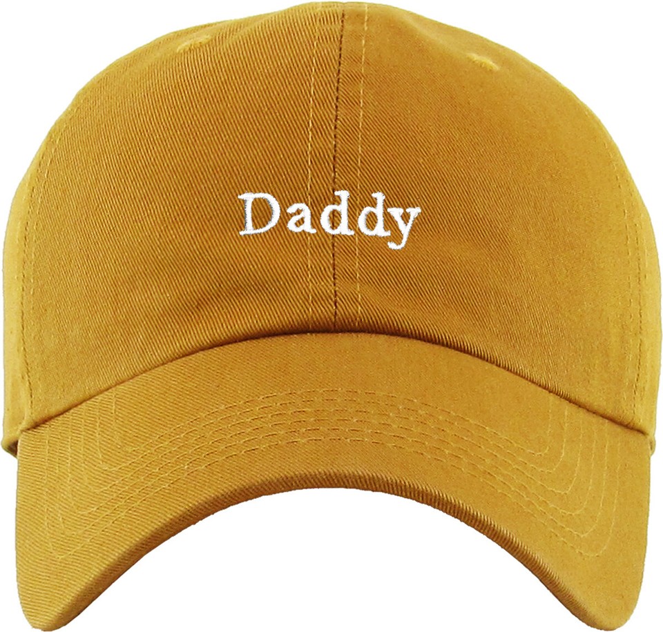 Daddy Embroidery Dad Hat Cotton Adjustable Baseball Cap Unconstructed ...