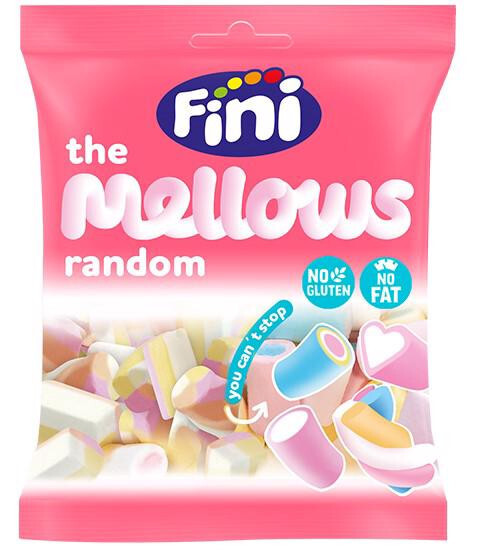 8 FINI THE MELLOWS Chewy Sponge Marshmallows Gluten Fat Free Candy 90g ...
