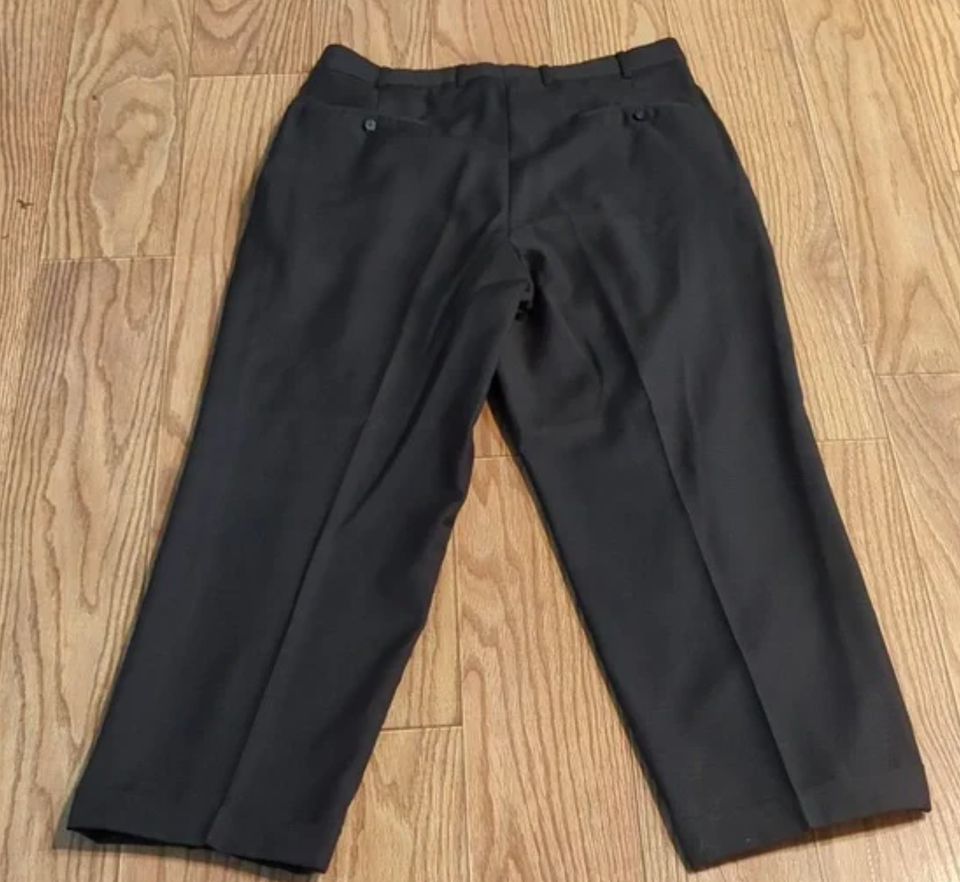 Coppley Two-Piece Wool Suit Gray w Light Blue Windowpane, Pants: 36x28 ...