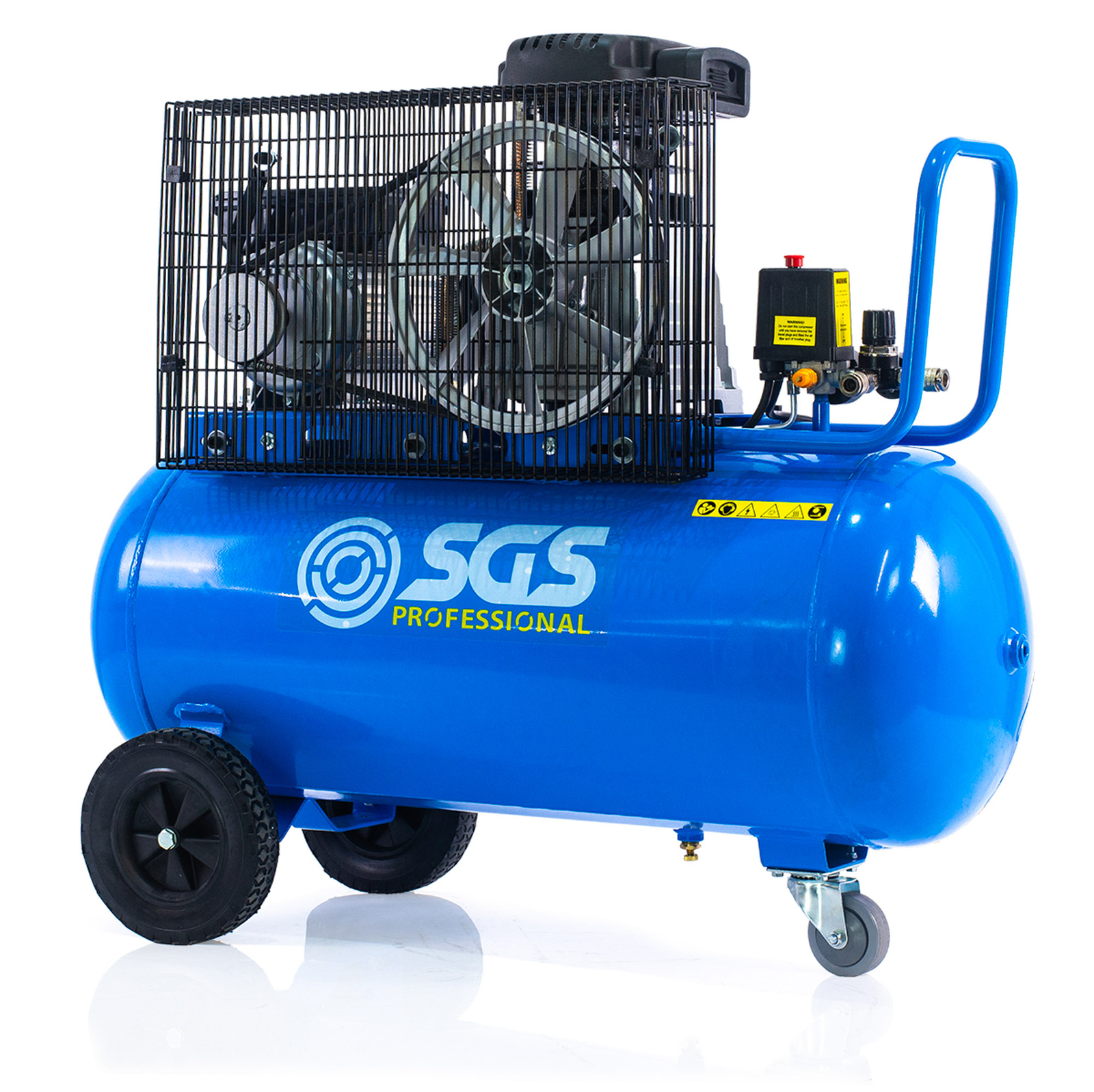 SGS 90 Litre Belt Drive Air Compressor & 5 Piece Tool Kit - With FREE ...