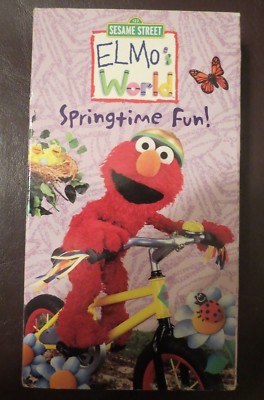 123 ~ SESAME STREET ~ ELMO'S WORLD ~ SPRINGTIME FUN! ~ VHS, 2002 ~ 1 ...