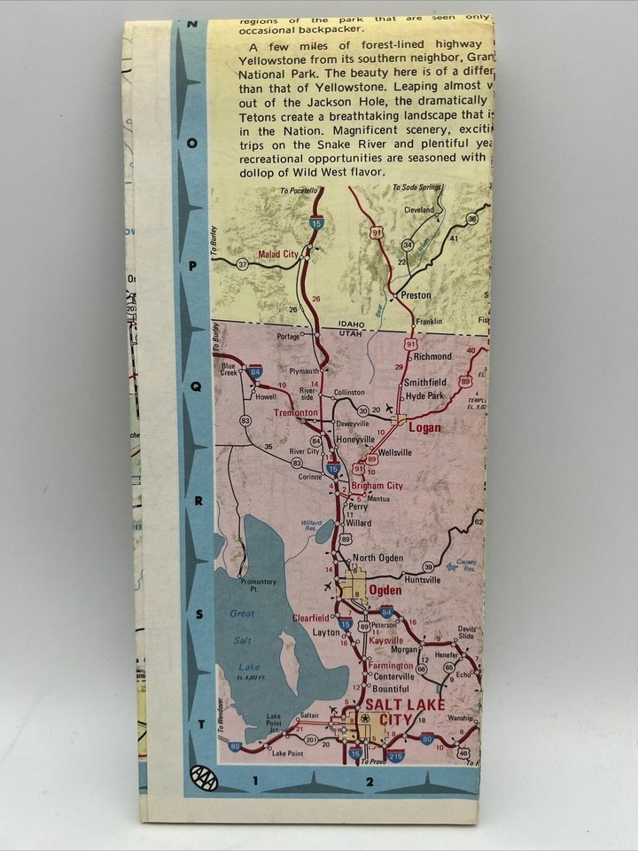 1980 AAA COLORADO AND WYOMING HIGHWAY ROAD MAP Travel Guide Brochure | eBay