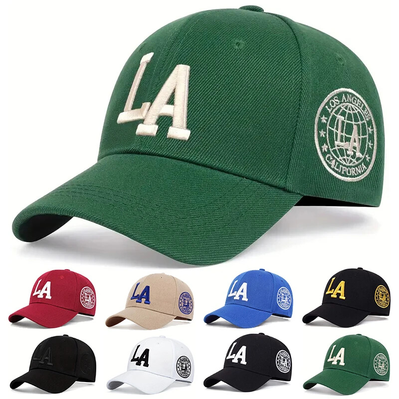 LA Baseball Cap Los Angeles Snapback Embroidery Adjustable Cali Fashion ...