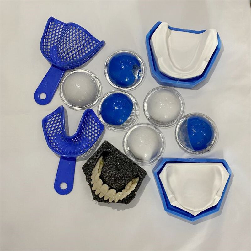 DIY Denture Kit Full Set Dental Upper Lower False Teeth Kit For Repair ...