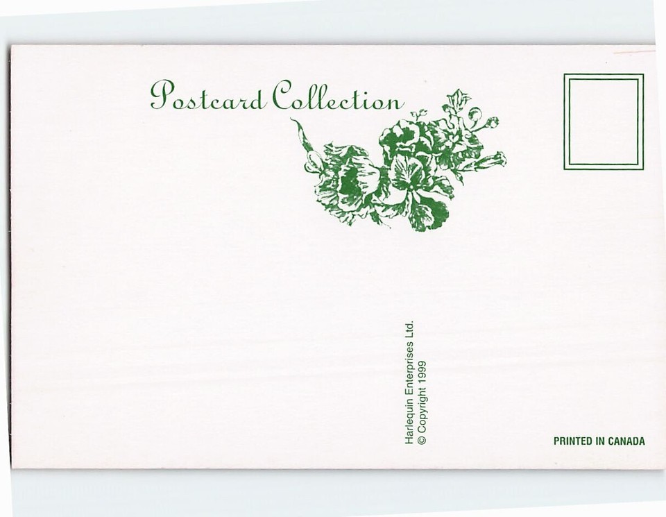 Postcard Yard Flowers House Scene Art Print | eBay