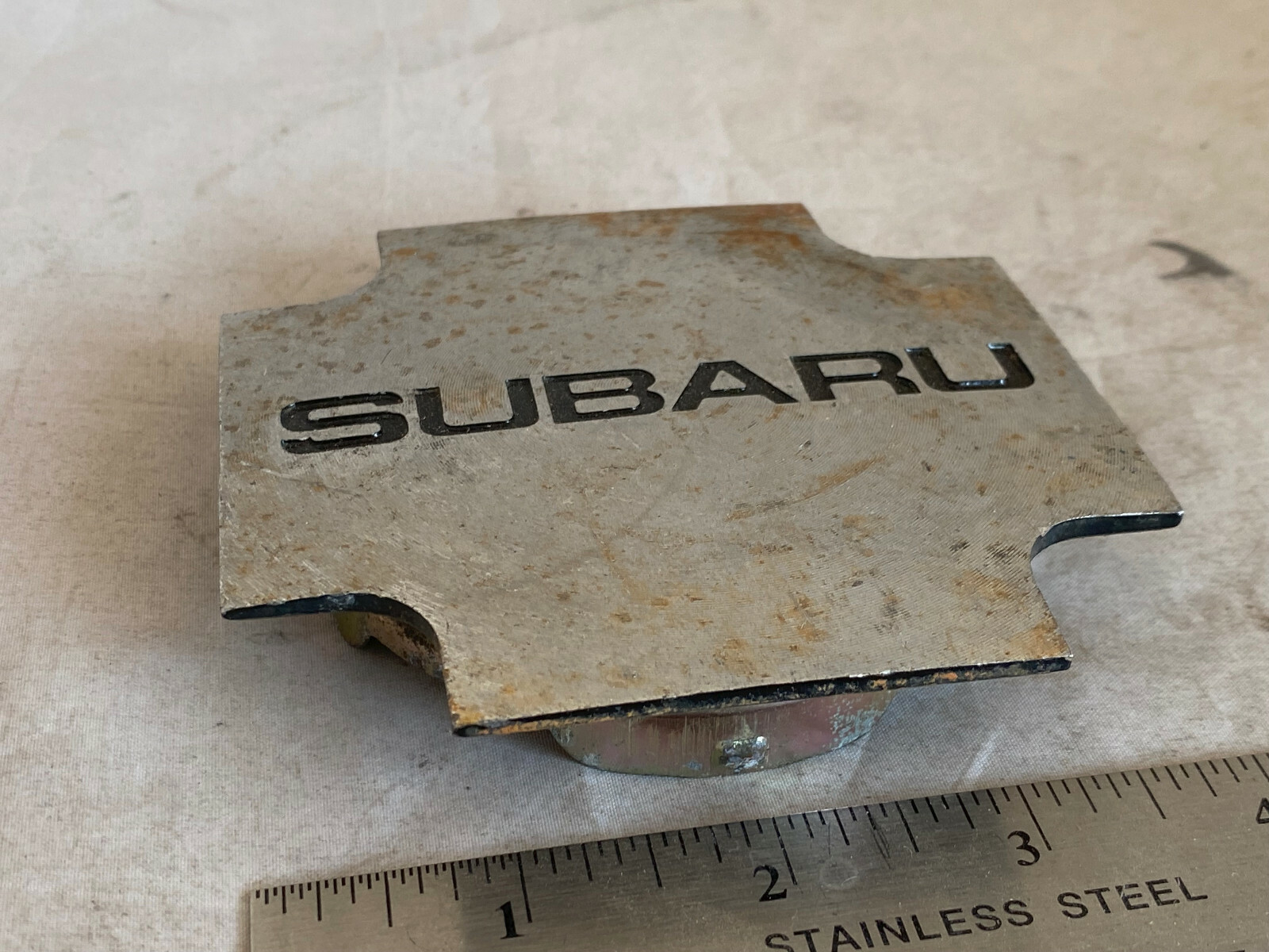 1985-1989 Subaru Brat Metal 4" Wheel Rim Center Cover Hub Cap Hubcap 85 ...