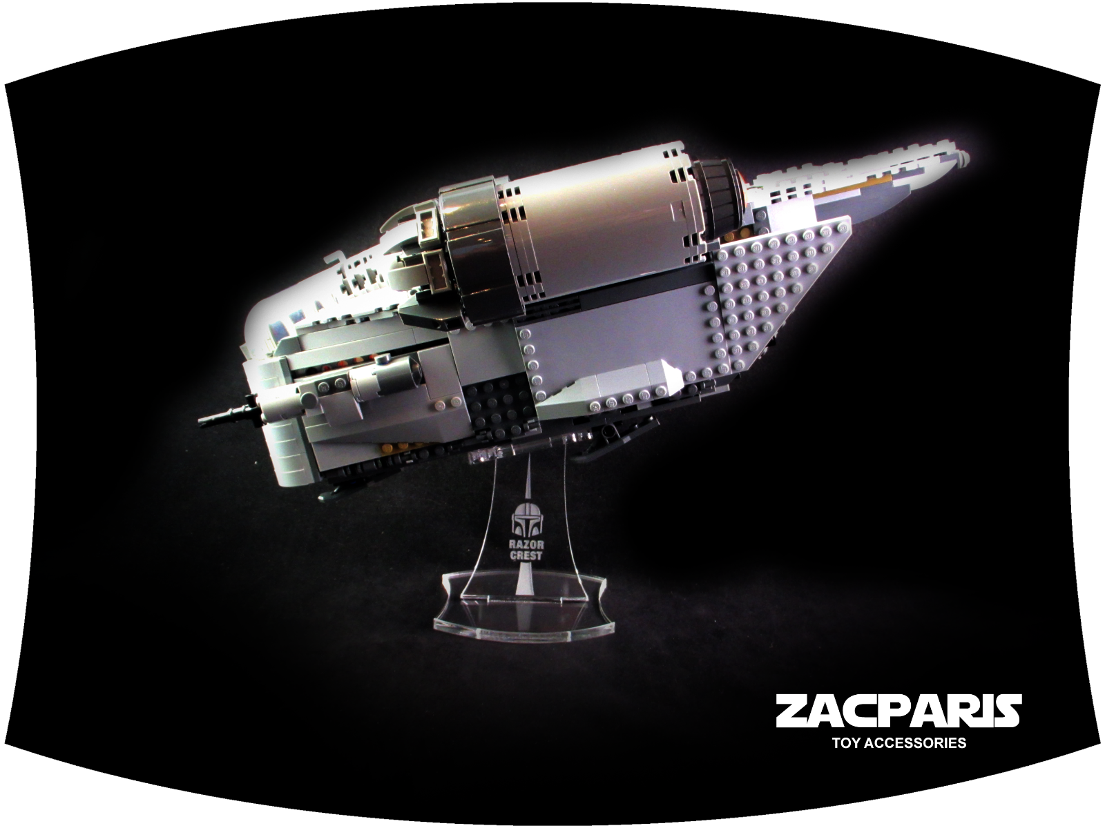 DISPLAY STAND for Star Wars Lego 75292 The Razor Crest - Angled display ...