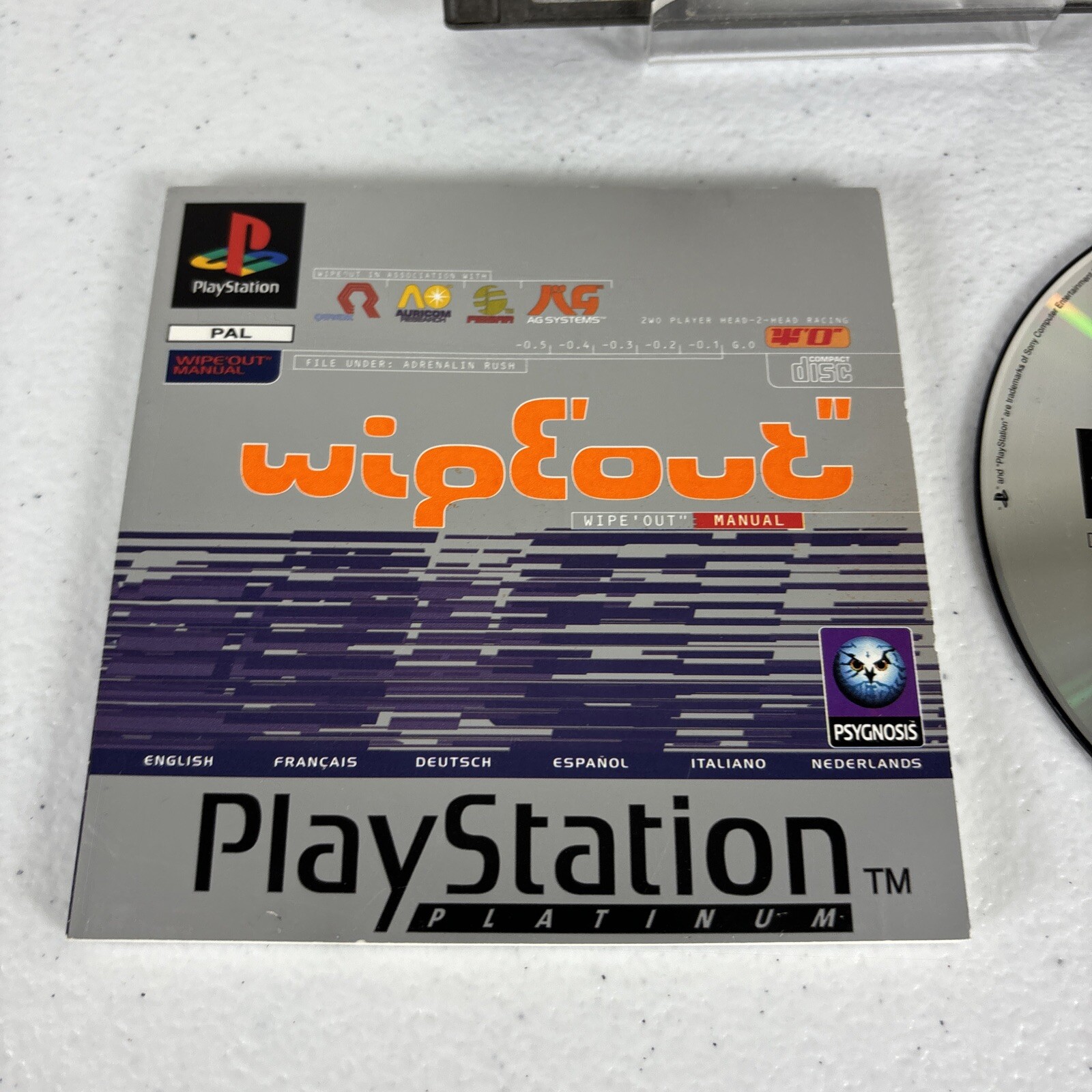 SONY PLAYSTATION 1 PS1 GAME WIPEOUT COMPLETE | eBay