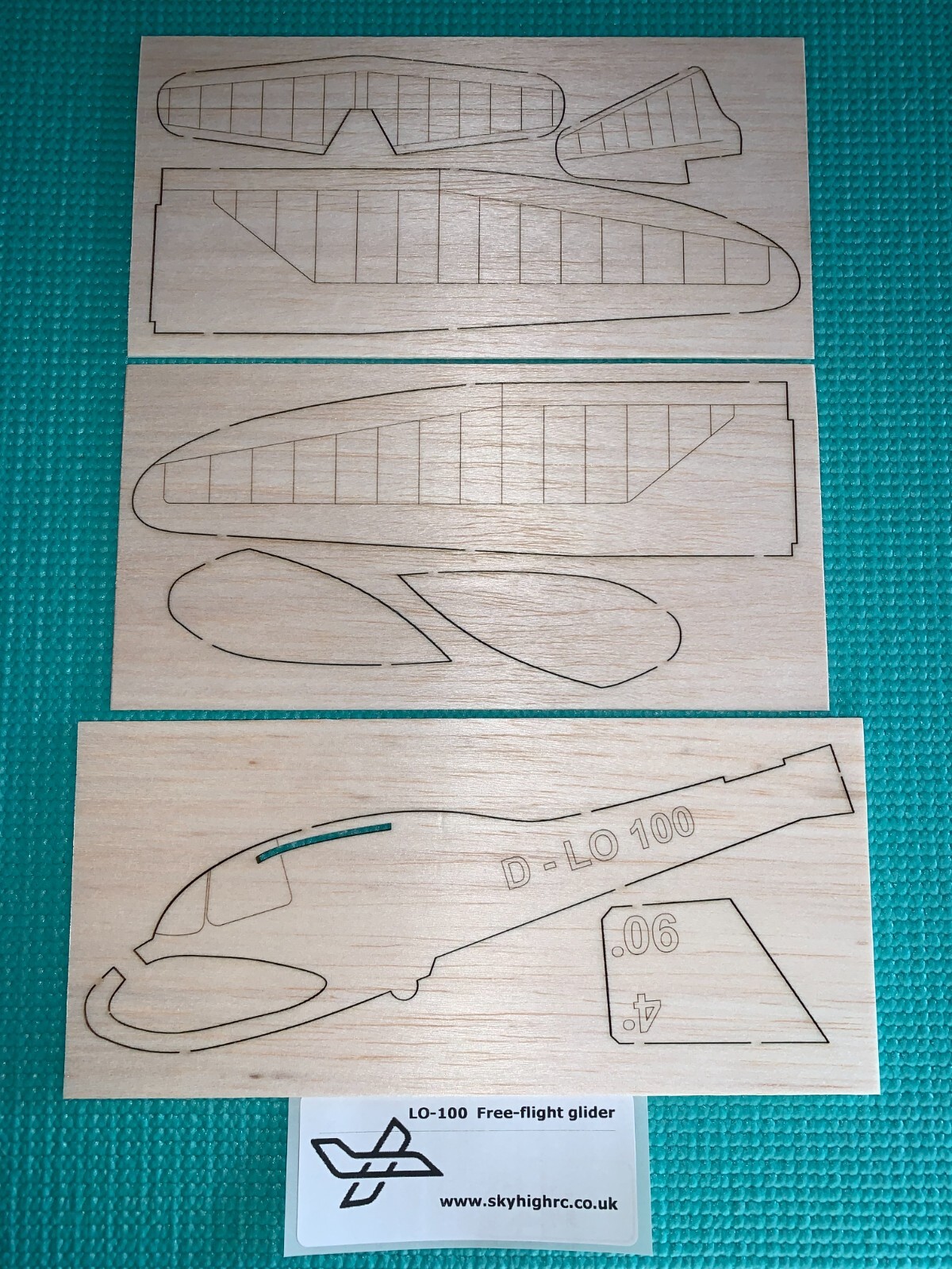 LO-100 Glider 15in Scale Hand Launch Model Glider Laser Cut Balsa KIT ...