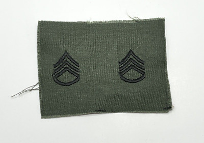 2 Sew On Staff Sergeant Rank Patches US Army BDU Uniform E6 Insignia ...