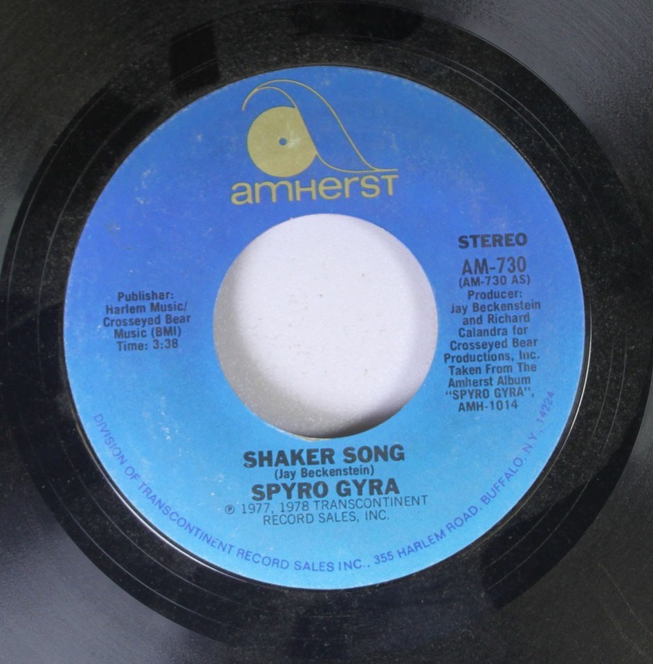 Rock 45 Spyro Gyra - Paw Prints / Shaker Song On Amherst 6 | eBay