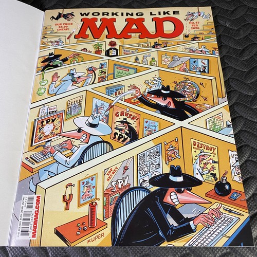 MAD MAGAZINE #47 FEB 2026 WORKING LIKE MAD SPY vs SPY GPK ARTISTS +BAG ...