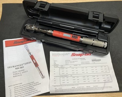 MINT! Snap-On 1/4” RED Electronic Digital Torque Wrench ATECH1FS240 ...