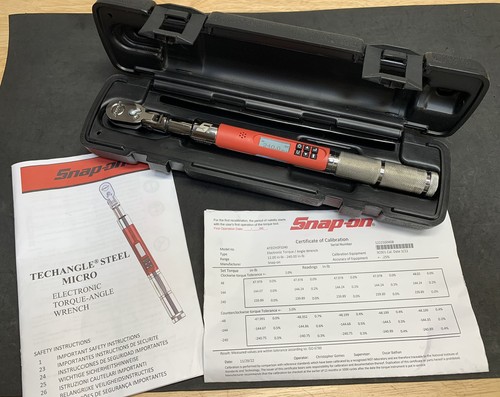 MINT! Snap-On 1/4” RED Electronic Digital Torque Wrench ATECH1FS240 ...