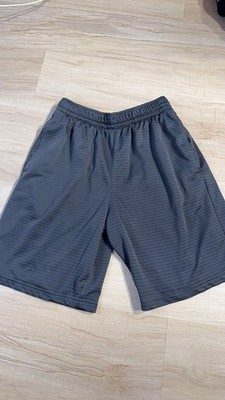 Gray Striped Polyester Athletic Shorts | eBay
