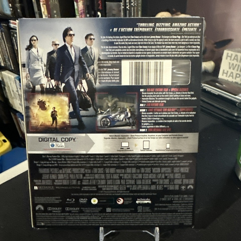 Mission: Impossible: Ghost Protocol (Blu-ray + DVD, 2011) NEW SEALED ...