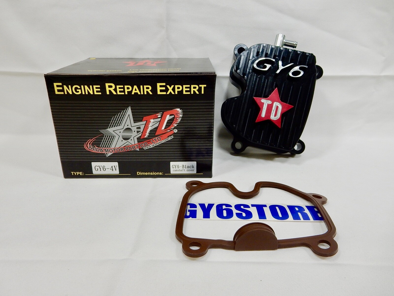 TAIDA ROCKER ARM / CAMSHAFT COVER FOR *4V GY6 TAIDA MOTORS* (GY6 LOGO ...