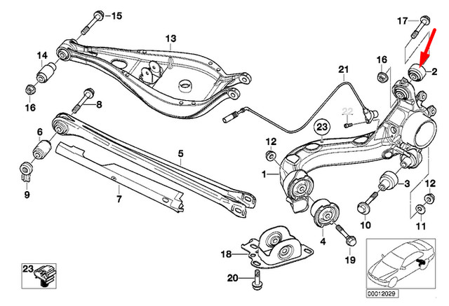 BMW 33306852895 Genuine OEM Trailing Arm Joint for sale online | eBay