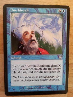 MTG Magic 1x Breakthrough / Durchbruch ( Torment / Qualen ) NM Ger ...