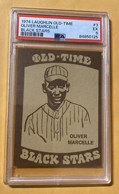 1974 Laughlin Old Time Black Stars #3 Oliver Marcelle PSA 5 Negro ...