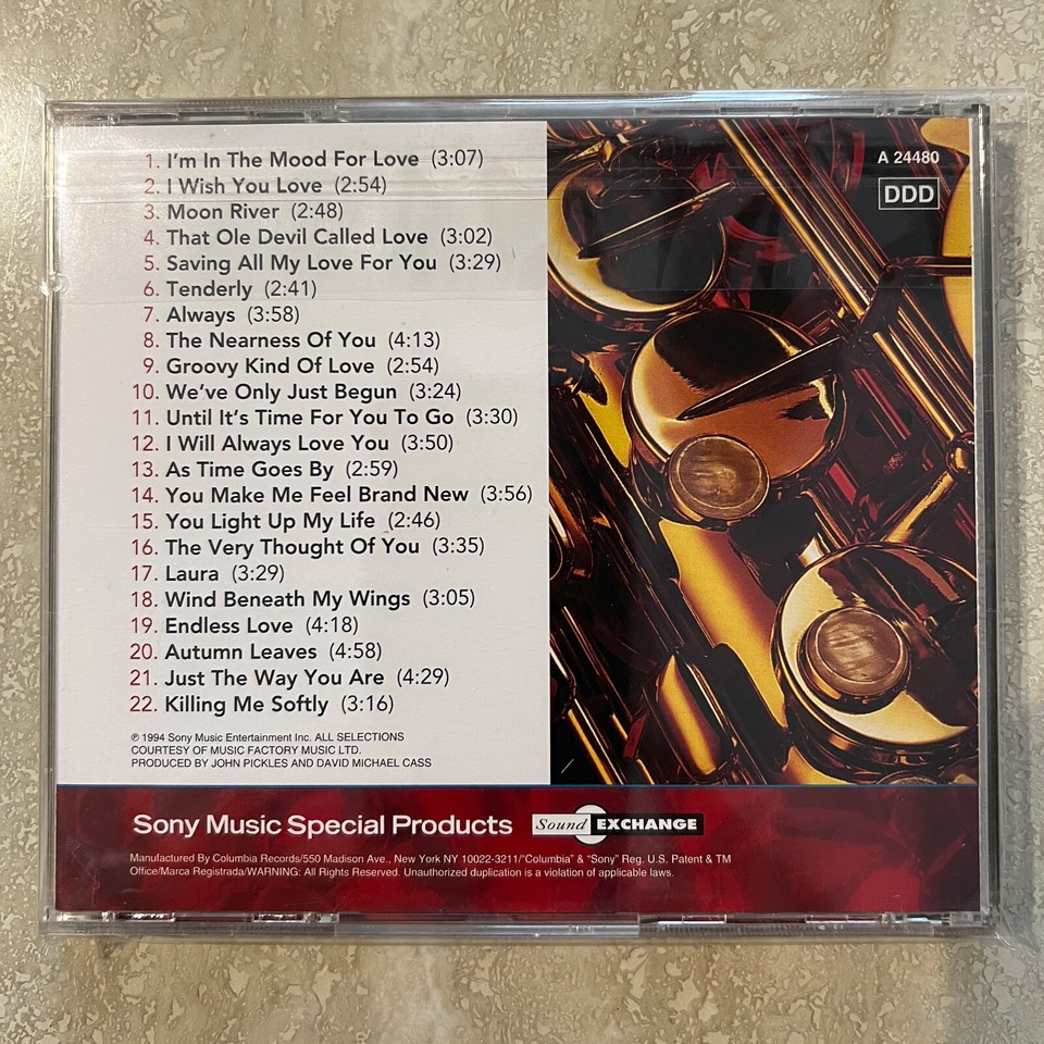 CD Late Night Sax For Lovers ©1994 Sony Music Columbia Records | eBay