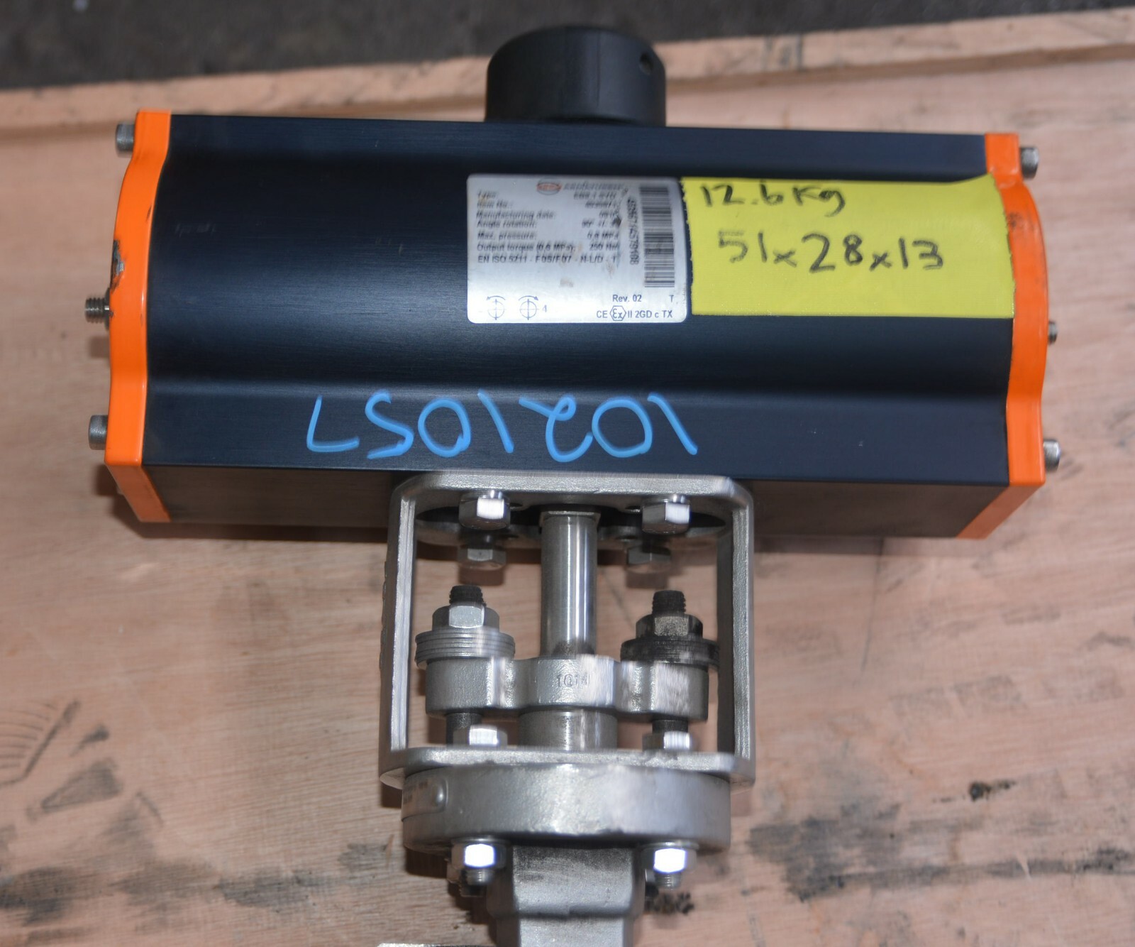 EBRO stainless Butterfly valve class 300 DN100 4" ARMATUREN EB8.1 SYD ...